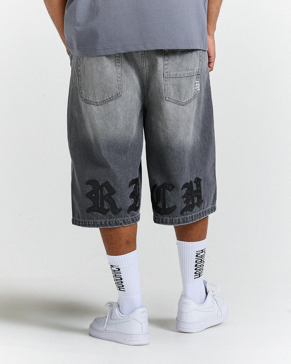 Inkline Denim Jort - Grey Wash