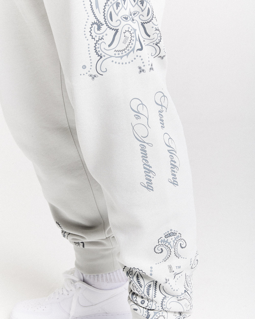 Motif Joggers - Light Grey/Black